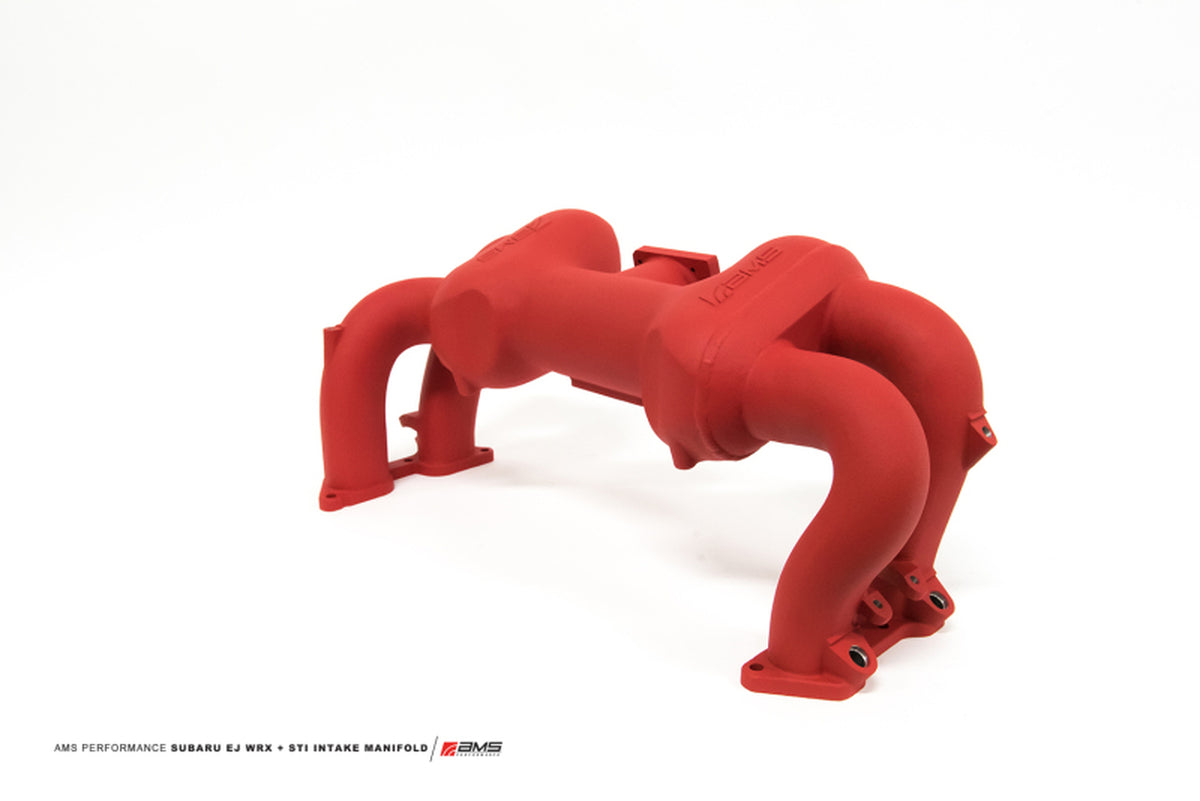 AMS EJ25 Subaru Intake Manifold - Texture Red Powder Coating – Jen ...