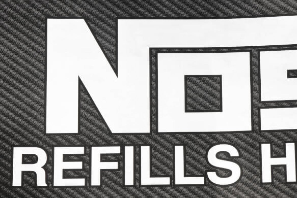 NOS NOS REFILLS HERE Carbon Fiber Decal – Jen Speed Solutions
