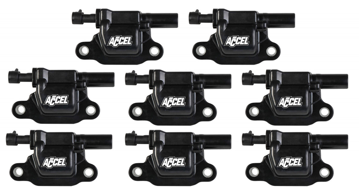 ACCEL Gen V GM Coils, 2014 and Up, Black, Square - 8 Pack – Jen Speed ...